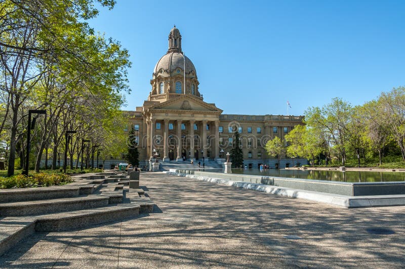 Alberta Legislature Building in Edmonton Stock Image - Image of capital ...