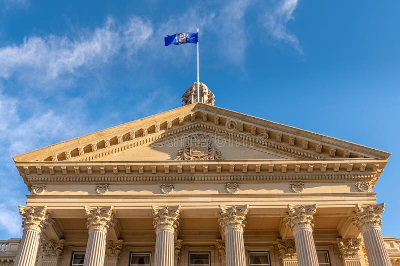 Alberta Legislature Building in Edmonton Stock Image - Image of ...