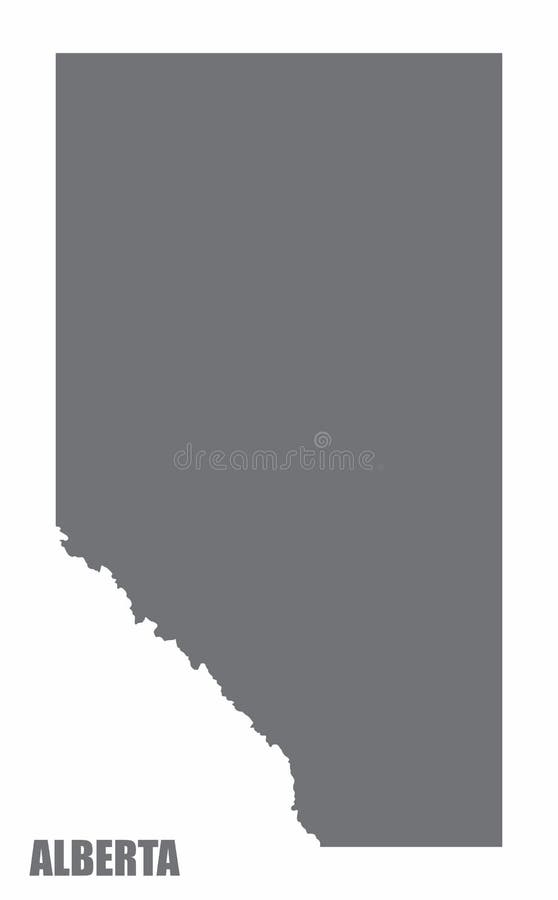 Alberta province map stock illustration. Illustration of border - 219730619