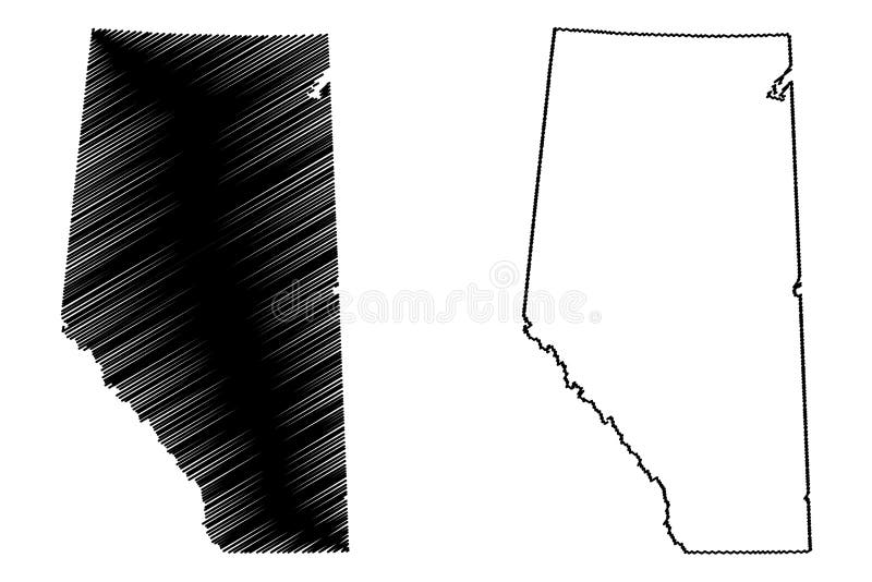Alberta Canada map vector stock vector. Illustration of patriotic ...