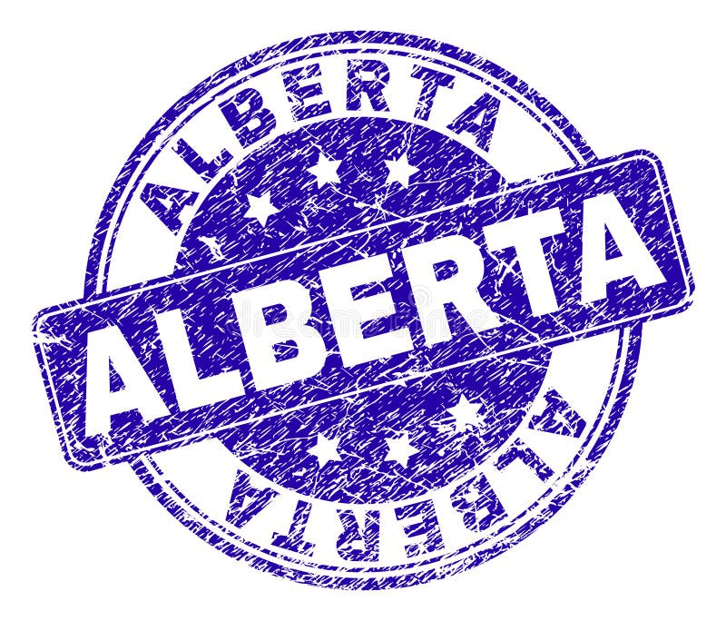Scratched Textured ALBERTA Stamp Seal Stock Vector - Illustration of ...