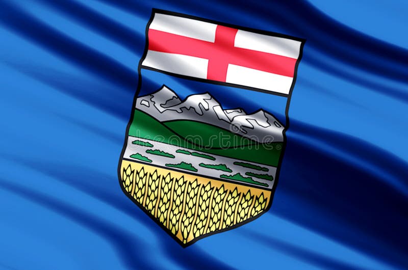 Alberta flag illustration stock illustration. Illustration of banner ...