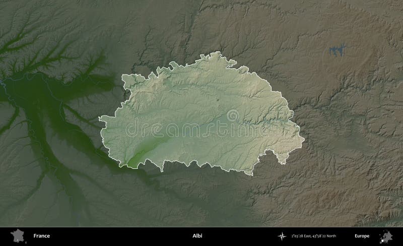 Albi Highlighted, France. Physical Stock Photo - Image of caussade ...