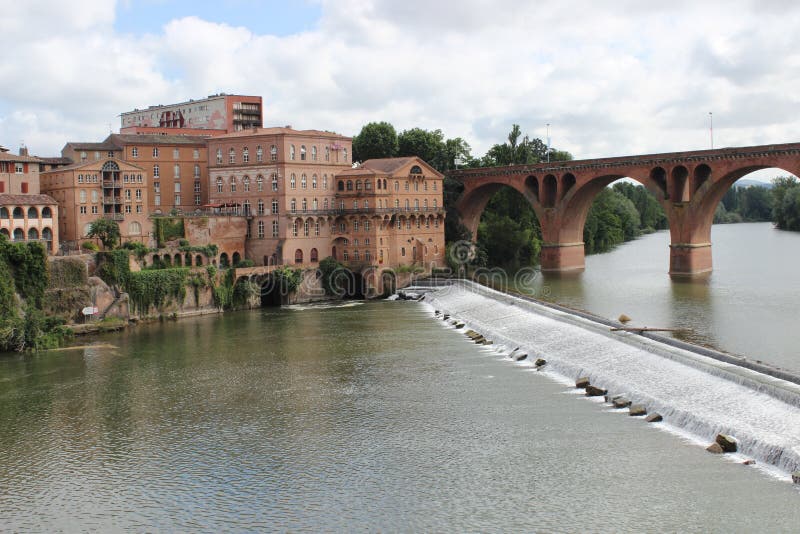 Albi on the river Tarn stock image. Image of unesco, formalgarden ...