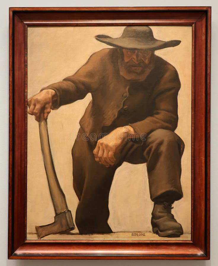Albin Egger-Lienz 1868-1926 the Elderly Man, Study for Life 1910 11 ...