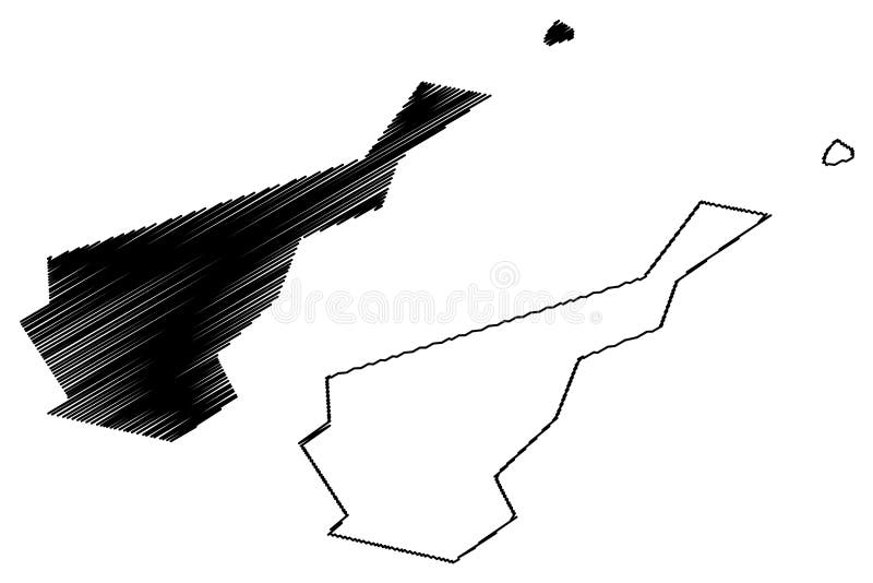 Alboran Islands Kingdom of Spain, Mediterranean Sea Map Vector ...