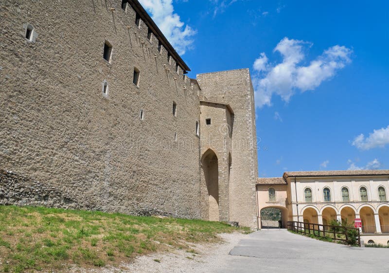 Albornoz Fortress. Spoleto. Umbria Stock Image - Image of construction ...