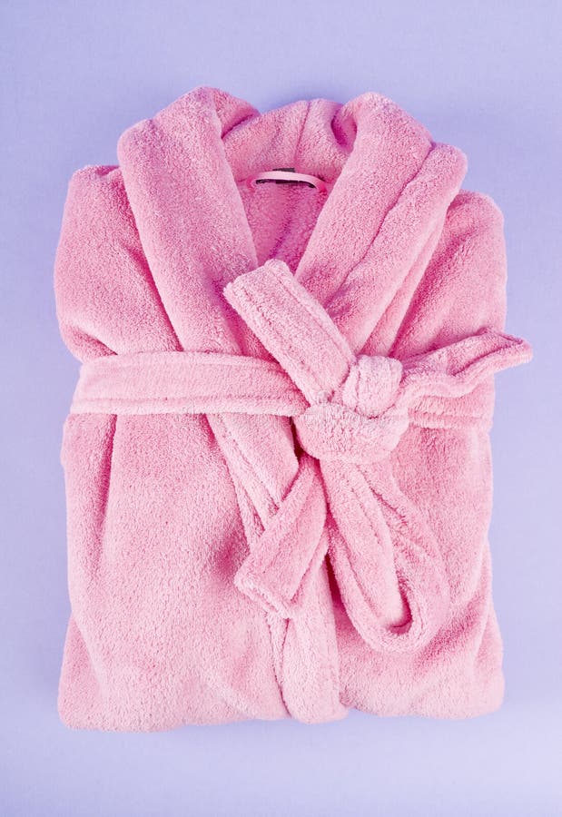 Albornoz rosada foto de archivo. Imagen de ropa, albornoz - 17214982