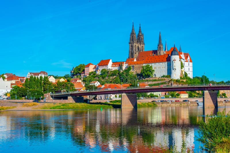 Albrechtsburg Castle in Meissen, Germany Stock Image - Image of ...