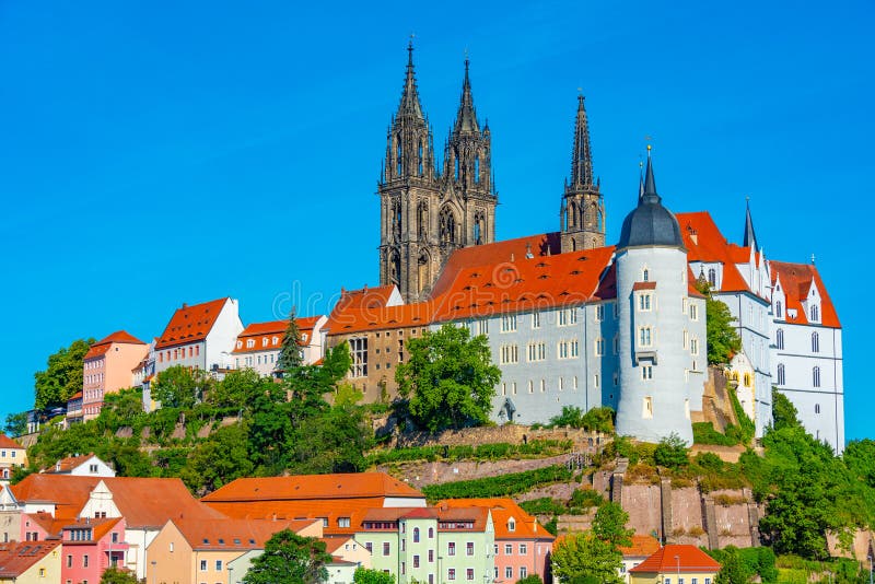 Albrechtsburg Castle in Meissen, Germany Stock Photo - Image of castle ...