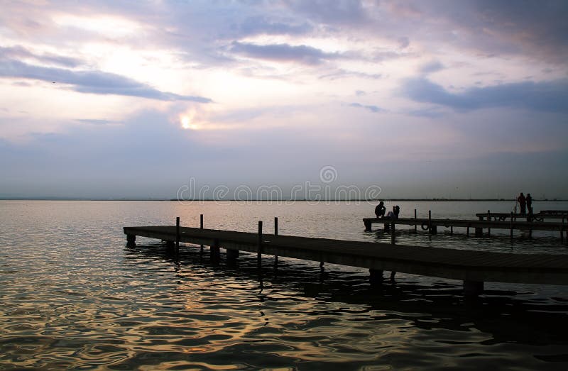 Albufera sunset, Valencia stock photo. Image of reserve - 35275736