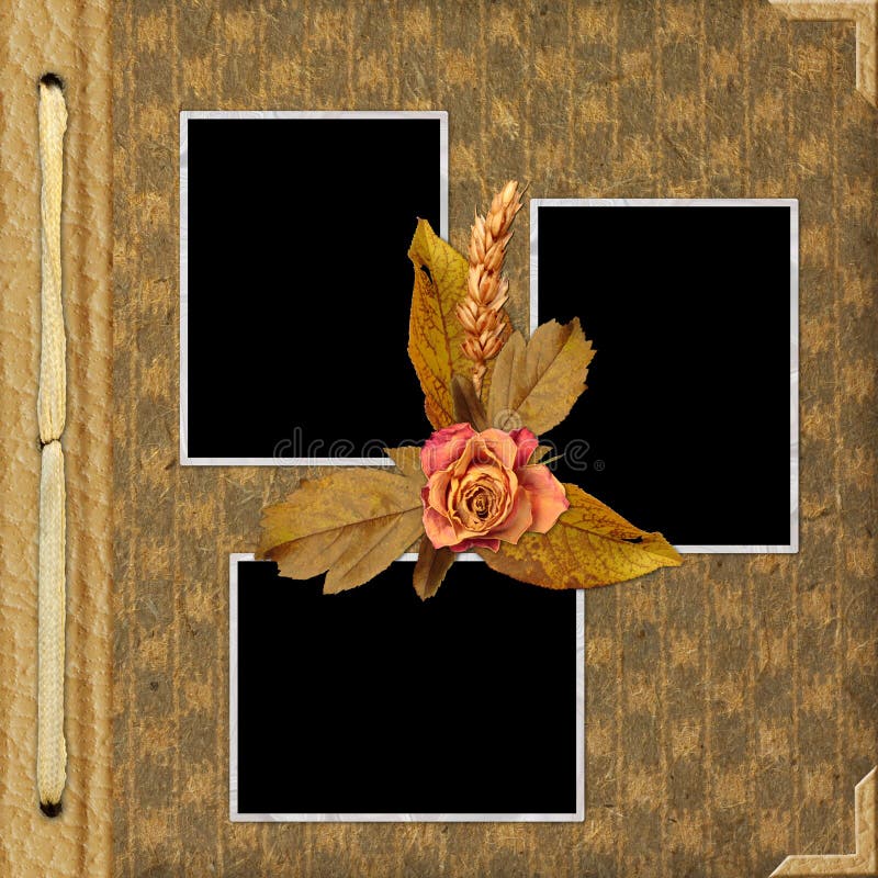 Floral Country Photo Frame stock illustration. Illustration of bohemian ...