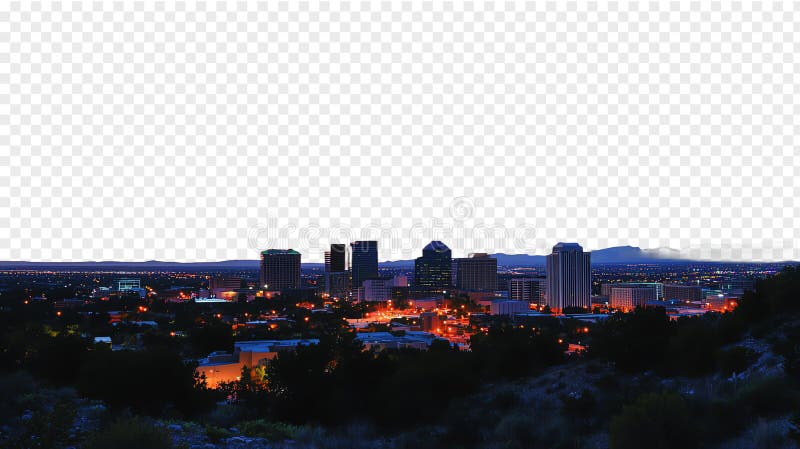 Albuquerque city skyline stock image. Illustration of flat - 341508475