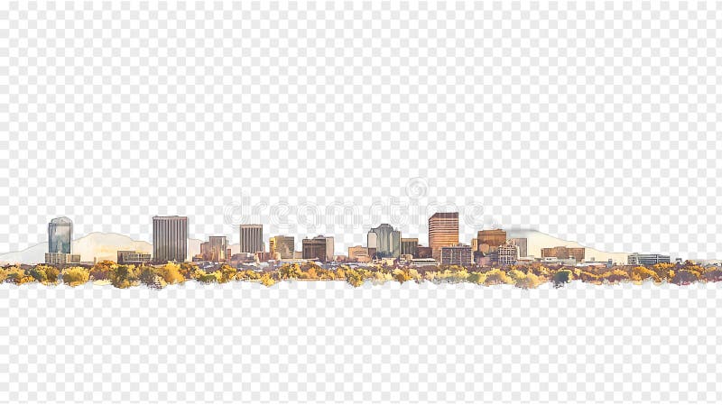 Albuquerque city skyline stock image. Illustration of aigenerated ...