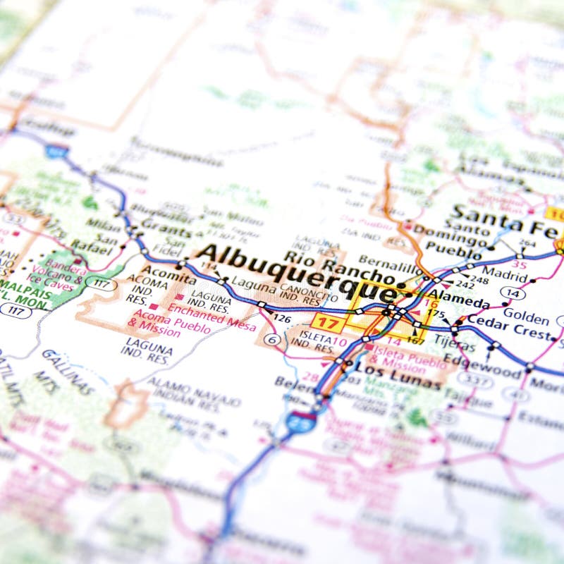 Map Southern New Mexico Show Cities Stock Photos - Free & Royalty-Free ...