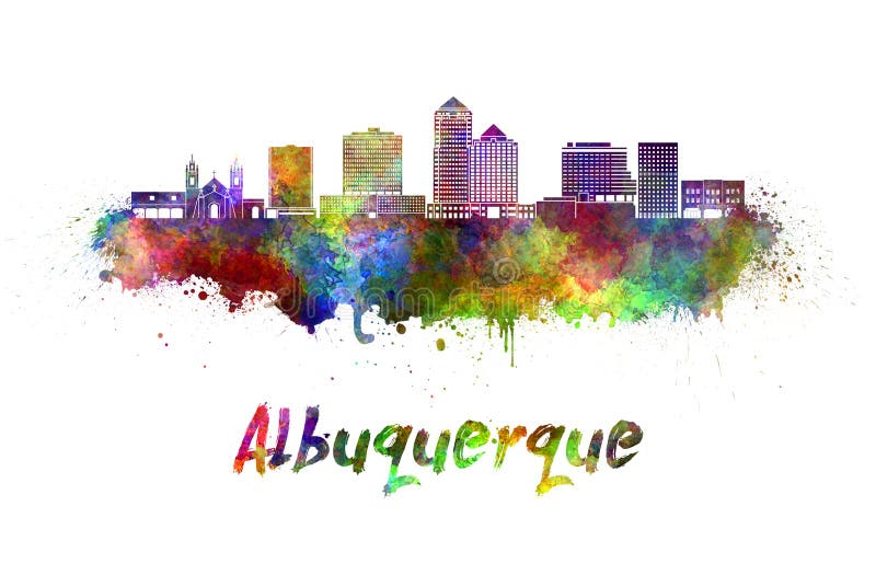 Albuquerque Skyline Silhouette Design City Vector Art Stock Vector ...