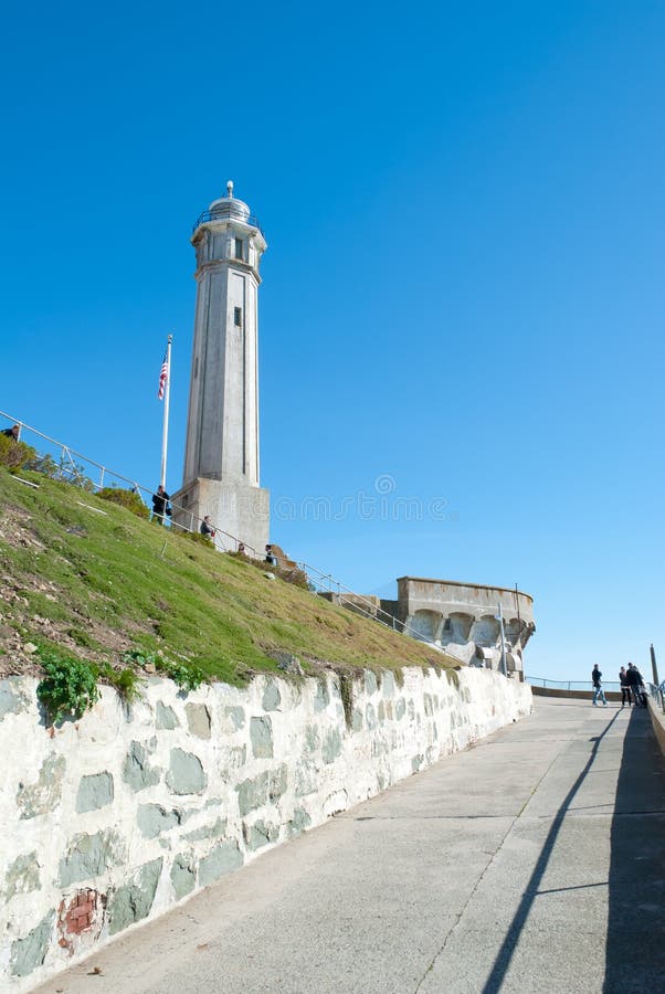 Alcatraz Island Lighthouse stock photo. Image of blue - 24233654