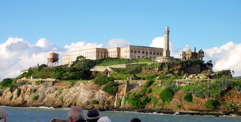 Alcatraz Island from the South Side. Editorial Stock Image - Image of ...