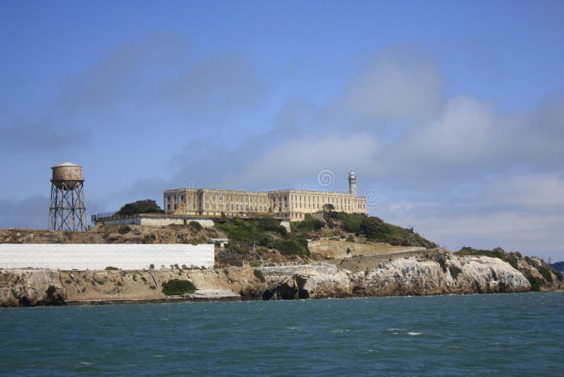 Alcatraz Island stock photo. Image of postcard, cable - 19802264