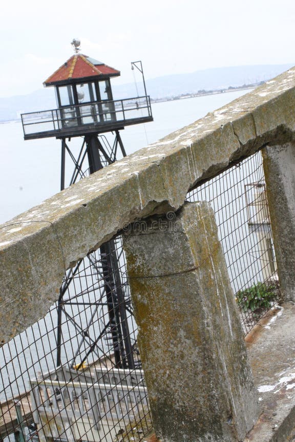 Alcatraz Watchtower editorial stock photo. Image of cell - 975733