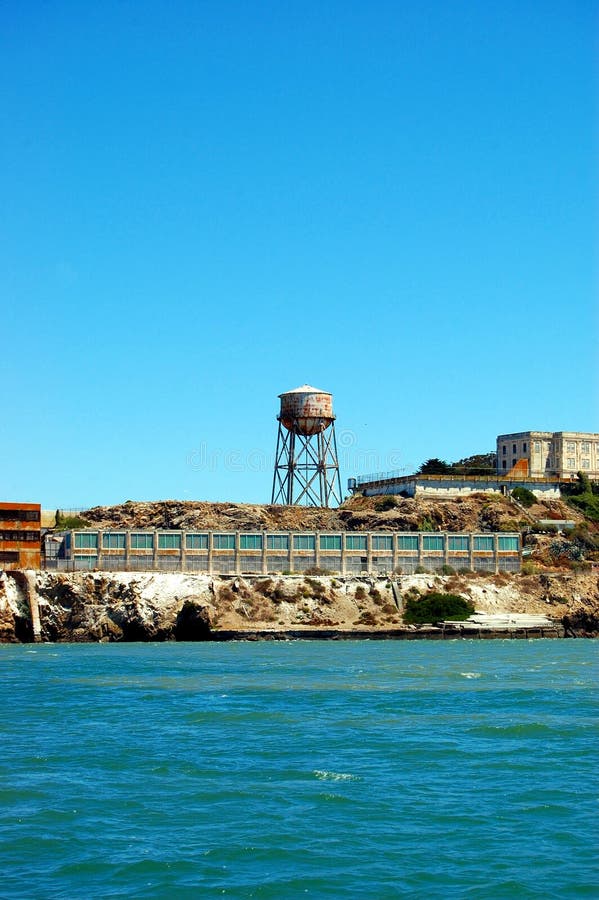 Alcatraz water tower stock image. Image of tour, sightseeing - 15651107