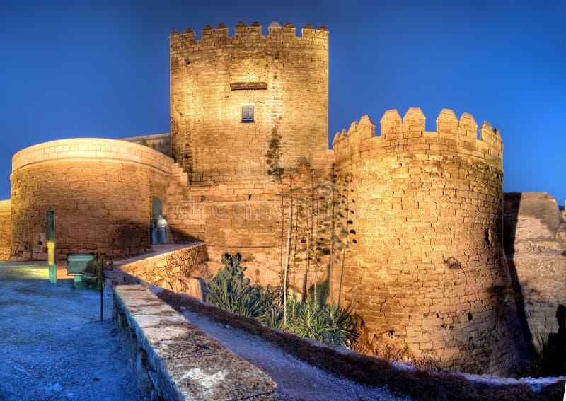 Alcazaba de Almeria stock image. Image of locations, andalucia - 10298455