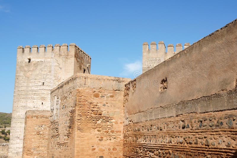 The Alcazaba in Granada, Spain Stock Photo - Image of arabic, style ...
