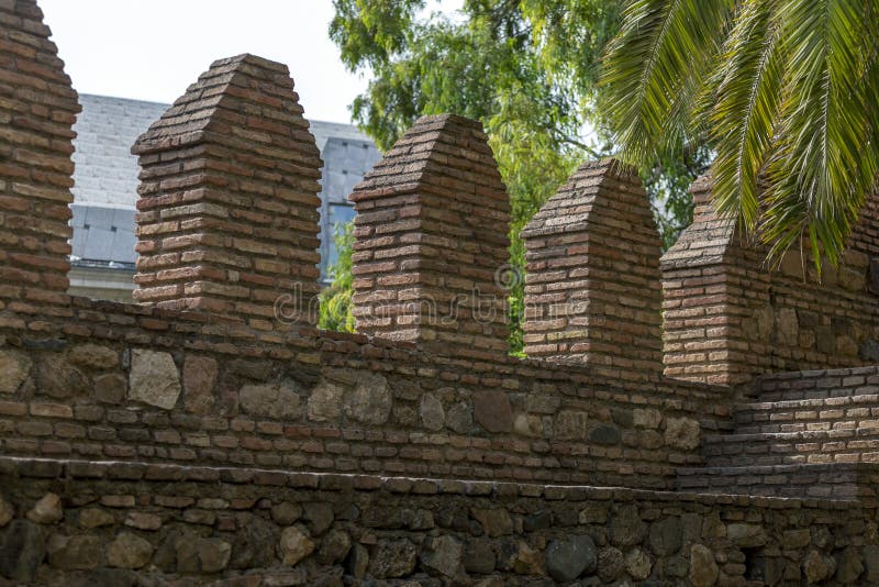 The Alcazaba of Malaga stock photo. Image of ancient - 260679882