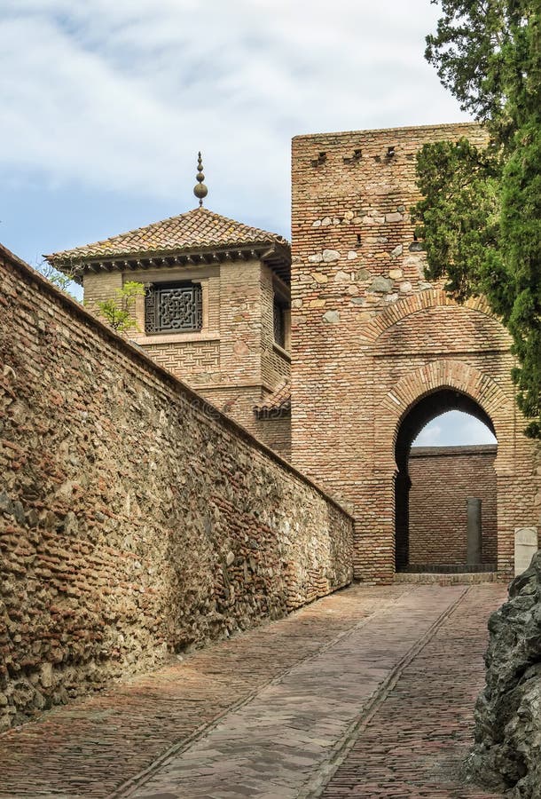 Alcazaba of Malaga, Spain stock photo. Image of andalucia - 47120126