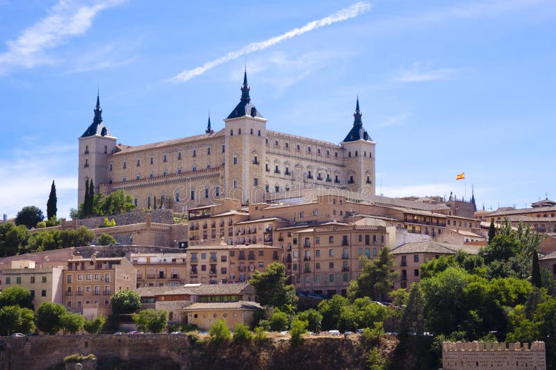 Alcazar of Toledo stock image. Image of hill, ancient - 20493045