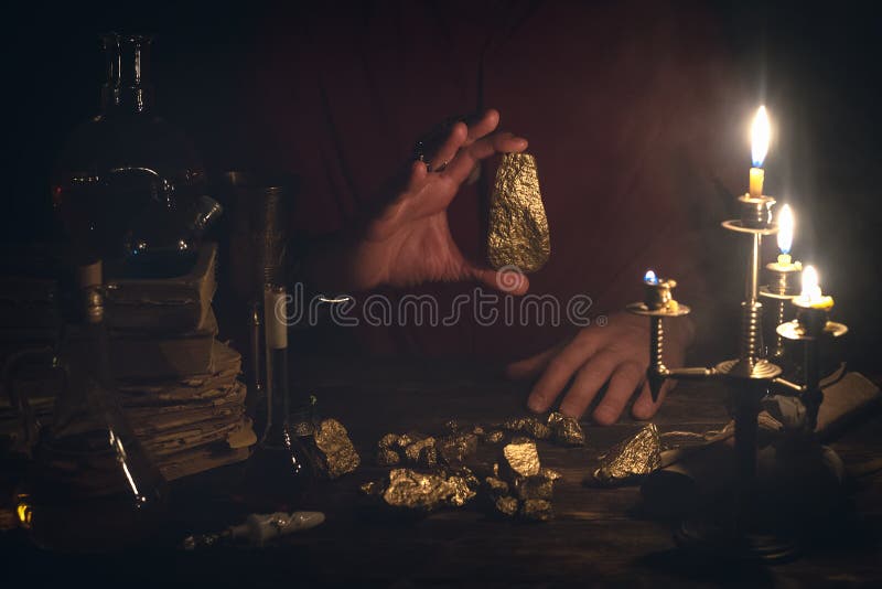 Alchemist. stock photo. Image of potion, alchemist, background - 139258000
