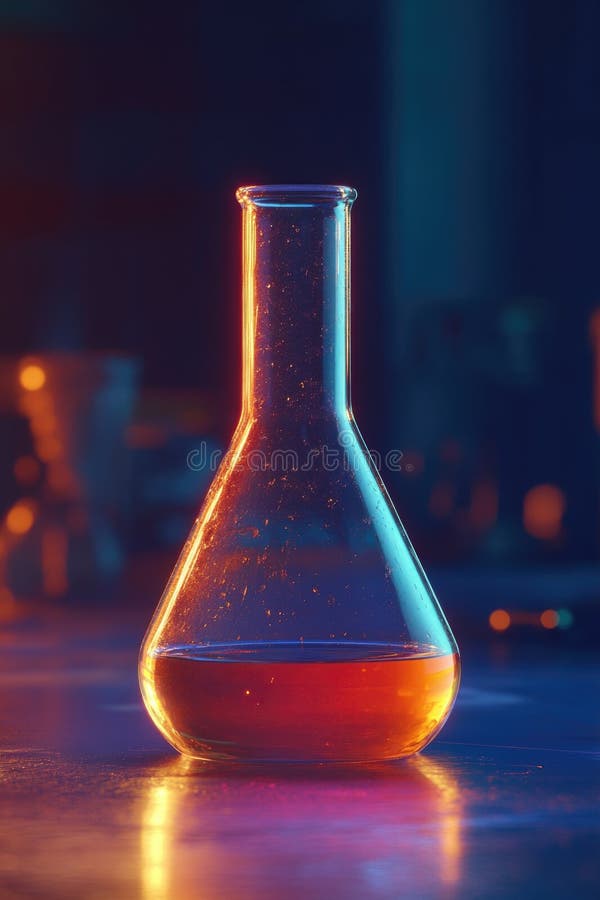 Alchemist S Elixir in Glowing Glass Stock Photo - Image of science ...