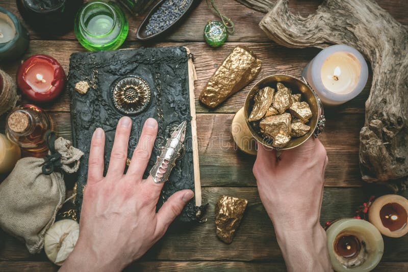 Alchemy stock photo. Image of gemstone, mage, prophecy - 188500134