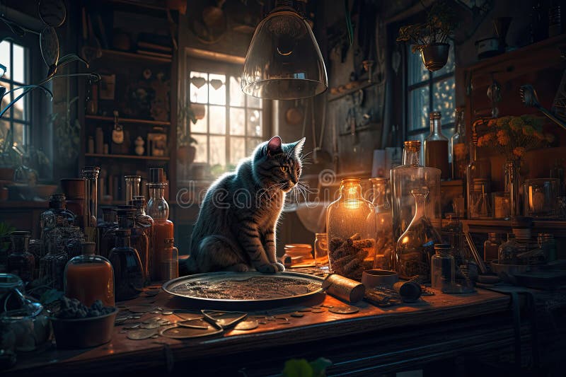 Alchemy Cat Stock Illustrations – 819 Alchemy Cat Stock Illustrations ...