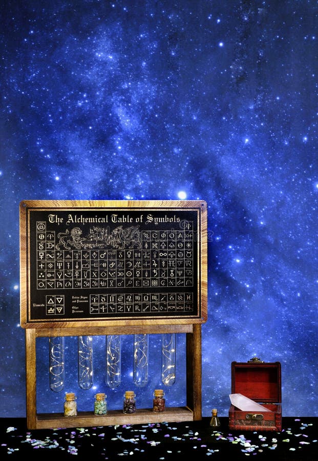 Alchemy meets spirituality stock photo. Image of chart - 305340920