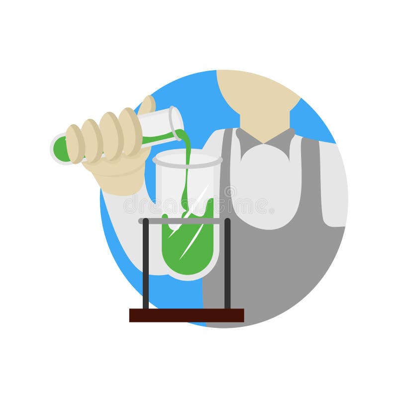 Alchemy Experiment School Cartoon Graphic Illustration Design Stock ...