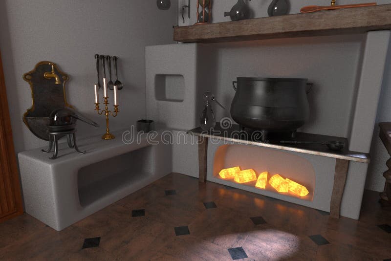 Alchemy laboratory stock illustration. Illustration of aludel - 70607772