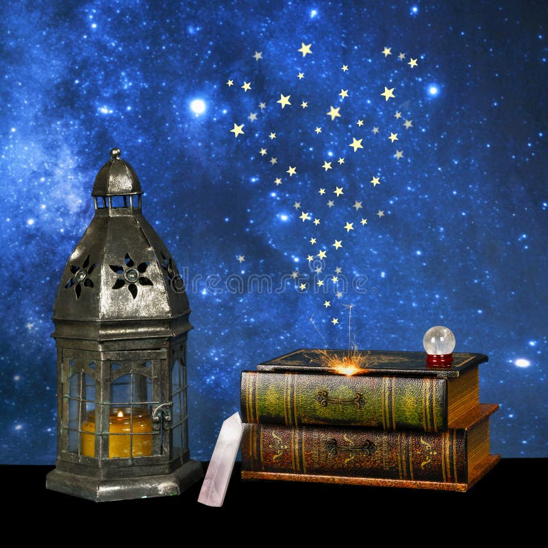 Alchemy Magic Spell Explodes with Stars Stock Photo - Image of stars ...