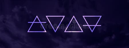 Alchemy Symbols Isolated on Dark Background. Magic Vector Decorative ...