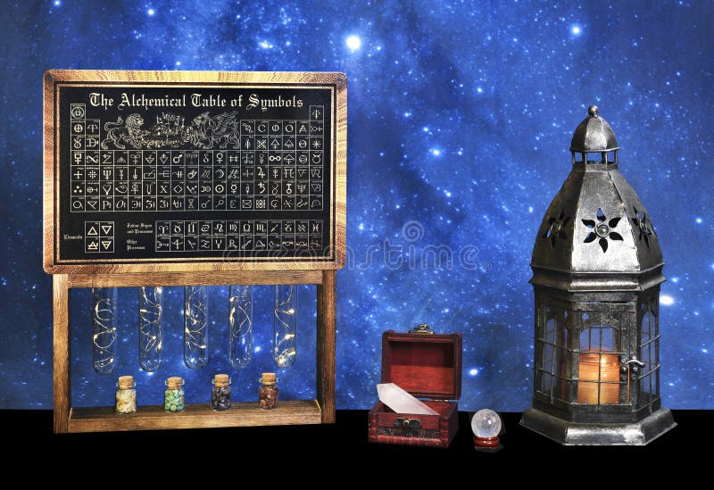 Alchemy Symbols and Metaphysical Tools Stock Image - Image of ...