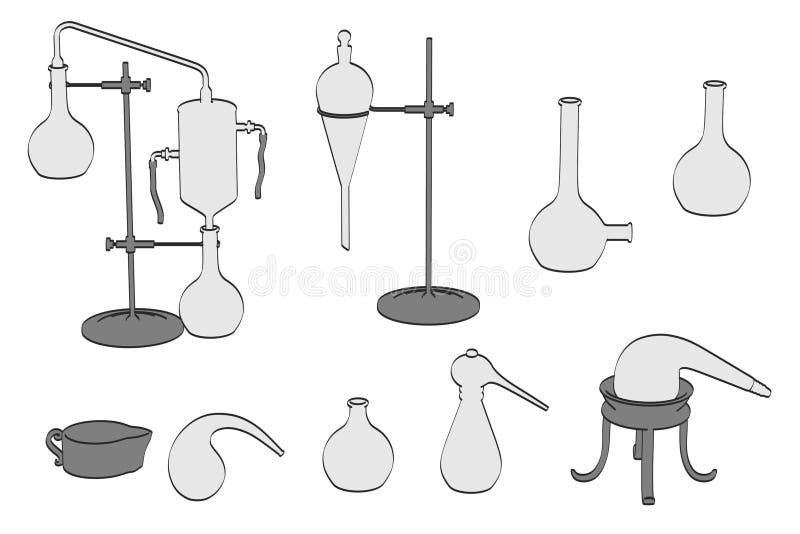 Alchemy tools stock illustration. Illustration of aludel - 70513623