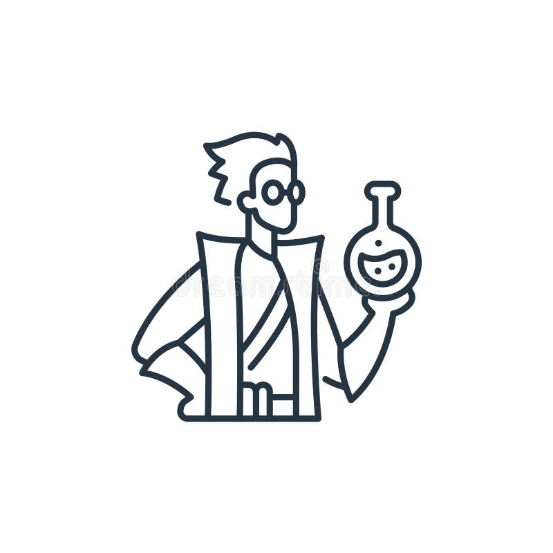 Alchemy Vector Icon Isolated on White Background. Outline, Thin Line ...