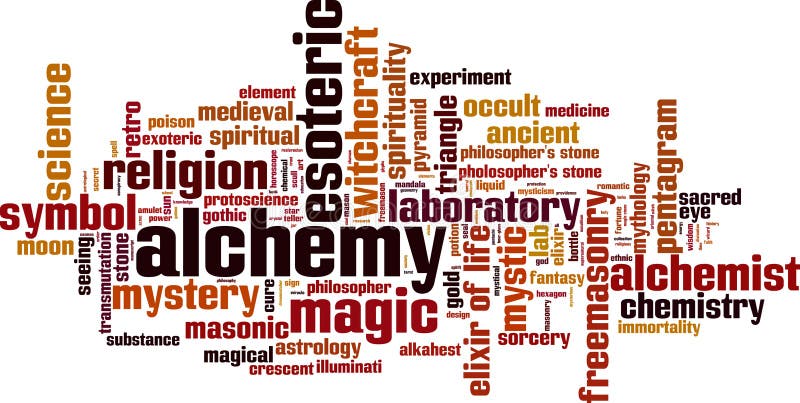 Alchemy word cloud stock vector. Illustration of alchemy - 177814716