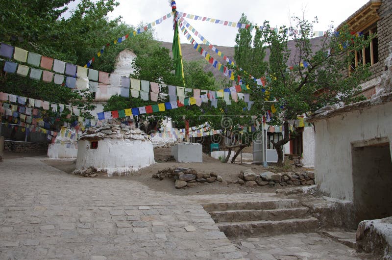 Alchi Monastery in Ladakh, India Stock Photo - Image of yard, himalaya ...