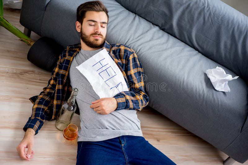 Alcohol addicted man stock photo. Image of alcoholism - 99890050