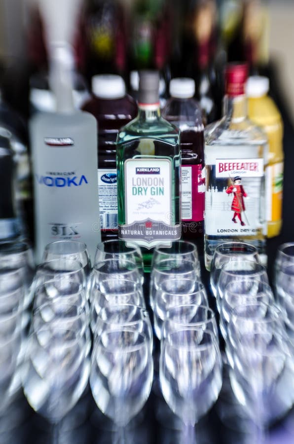 Alcohol at the bar editorial stock photo. Image of party - 79083238