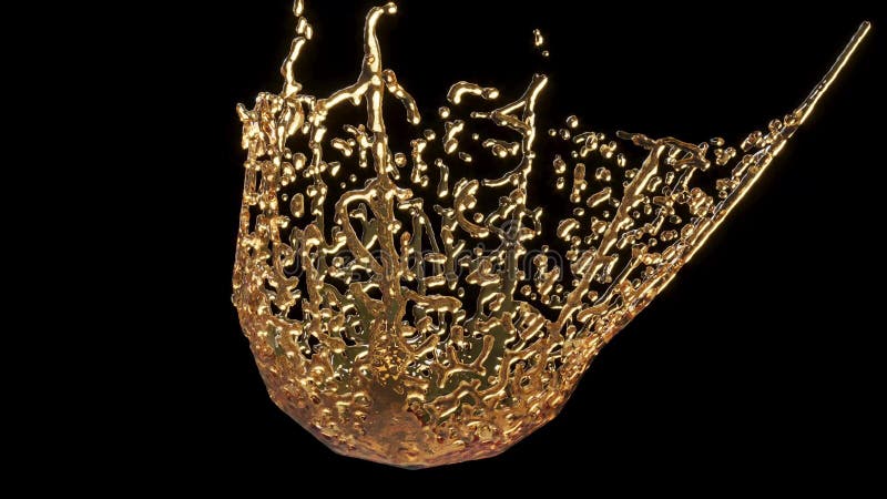 Alcohol Beer Splash on Black Back 3d Stock Illustration - Illustration ...