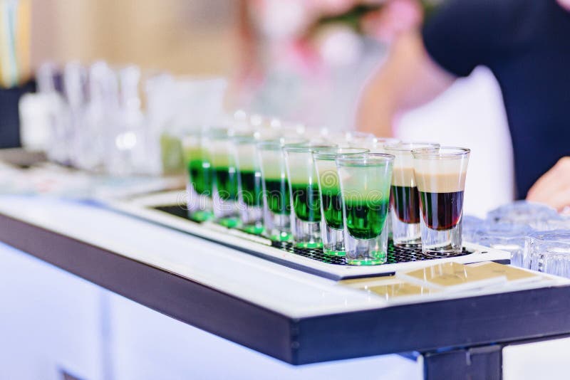 Alcohol at Celebrations in Glasses and Buffets Stock Photo - Image of ...