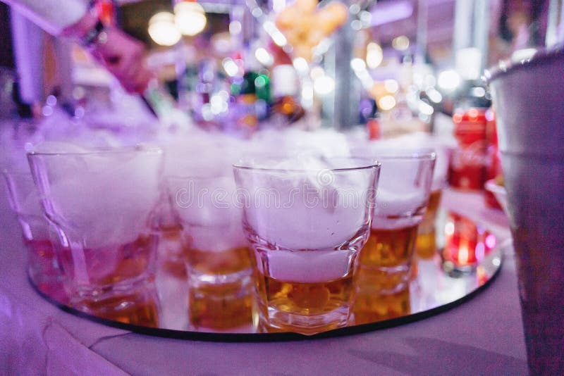 Alcohol at Celebrations in Glasses and Buffets Stock Photo - Image of ...