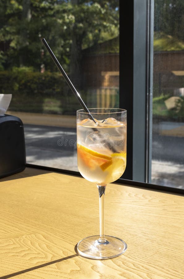 Cocktail with lemon stock image. Image of summer, celebration - 264006163